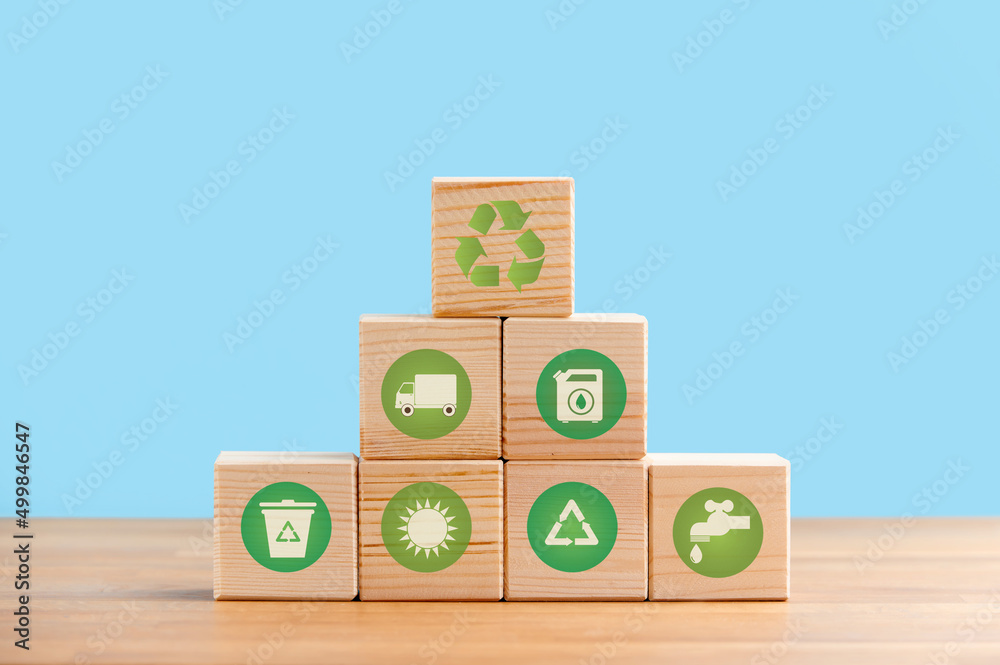 Save the nature. Circular economy concept, recycle, environment, reuse ...