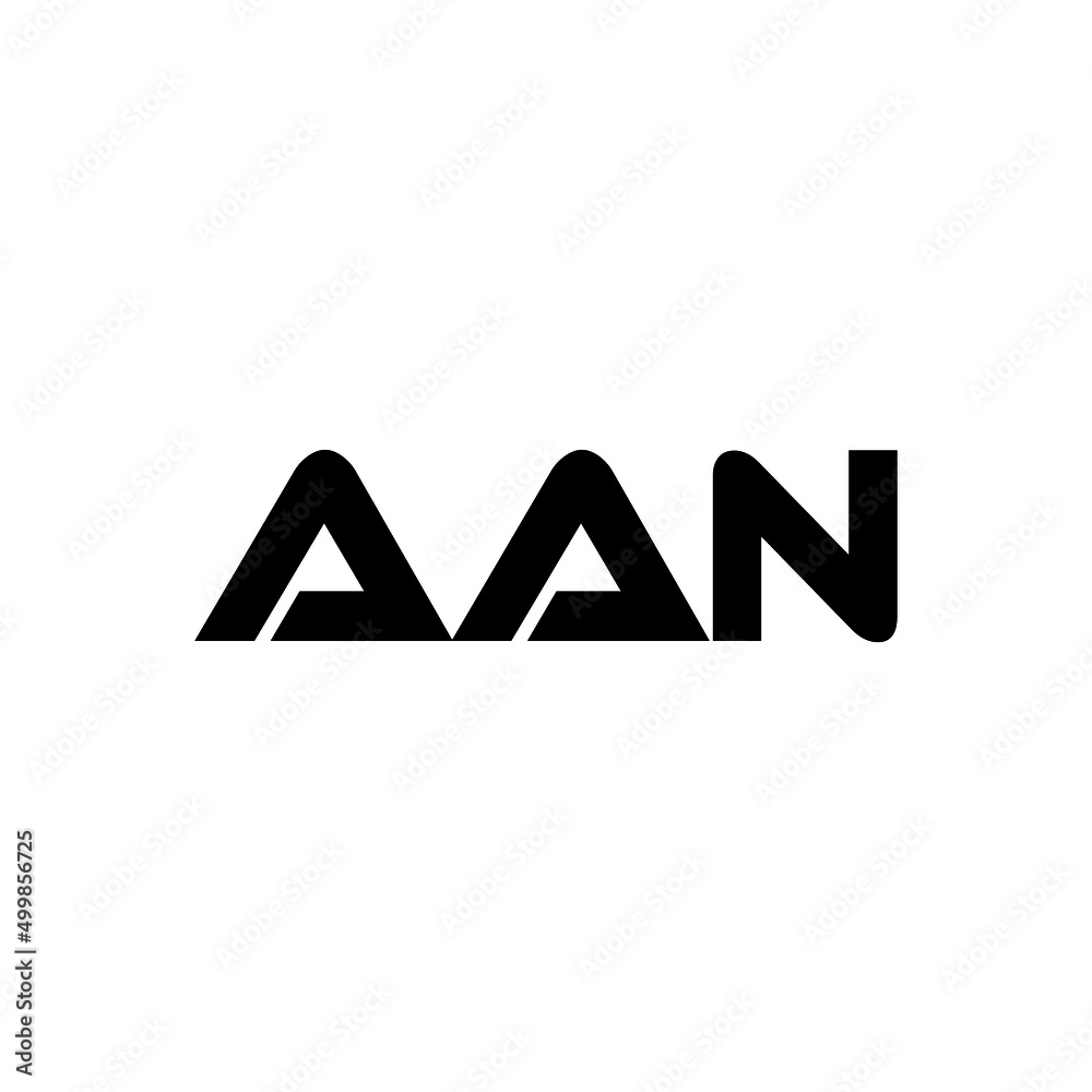 AAN letter logo design with white background in illustrator, vector ...