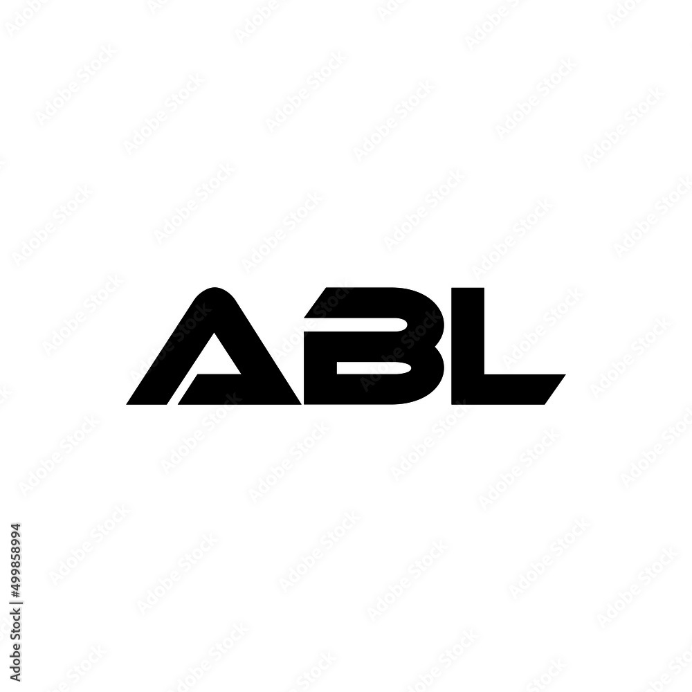 ABL letter logo design with white background in illustrator, vector ...
