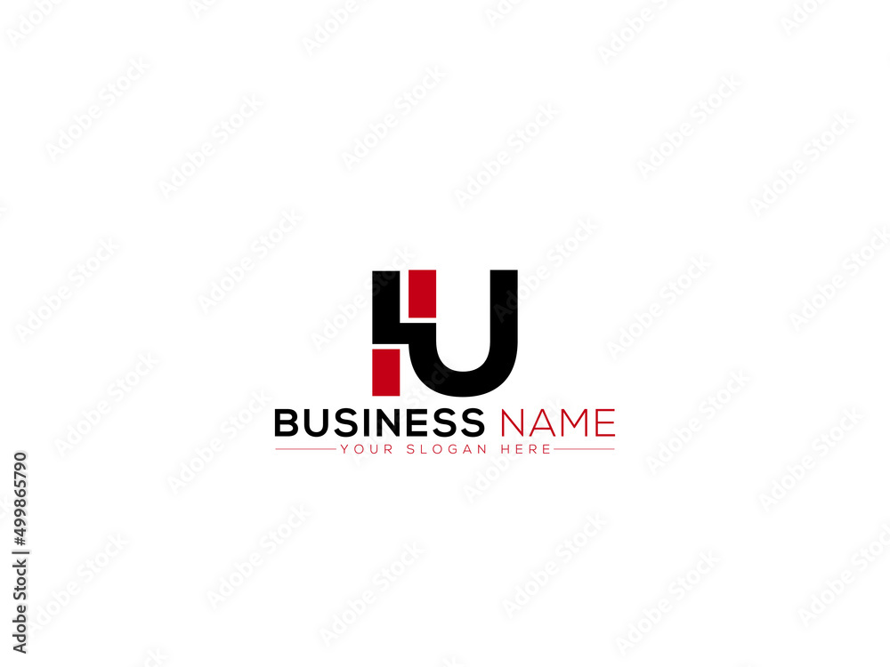 Letter IU Logo Icon, Colorful & creative Iu ui Logo Image Design Stock ...