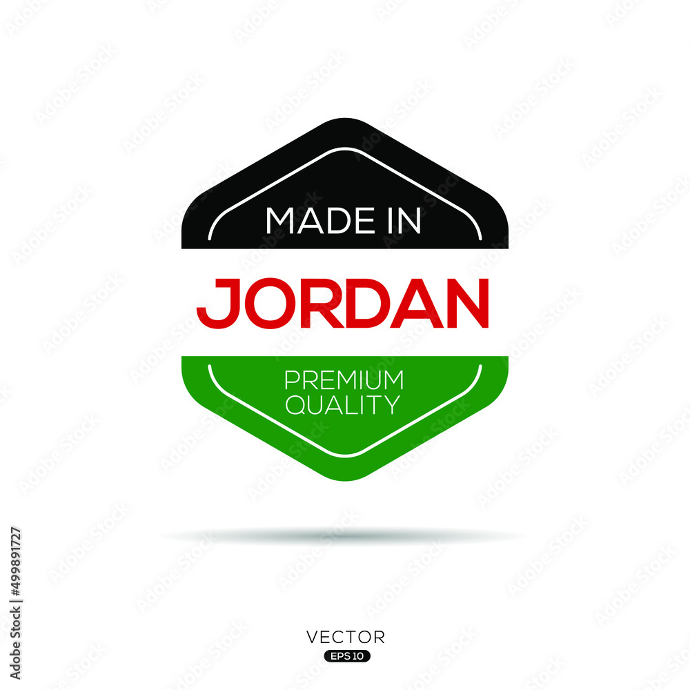 Made in Jordan, vector illustration. Stock Vector | Adobe Stock