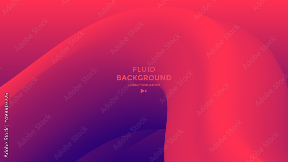 Red and blue fluid wave. Duotone geometric compositions with gradient ...