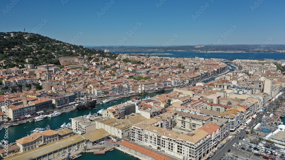 Port de Sète sur la Méditerranée dans le sud de la France Stock Photo ...
