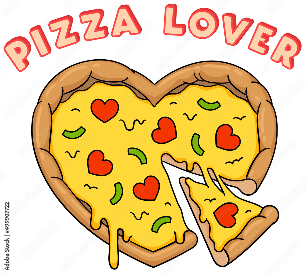 Pizza Heart Clipart