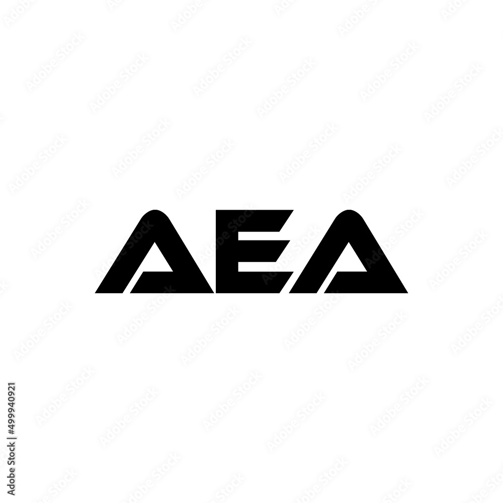 AEA letter logo design with white background in illustrator, vector ...