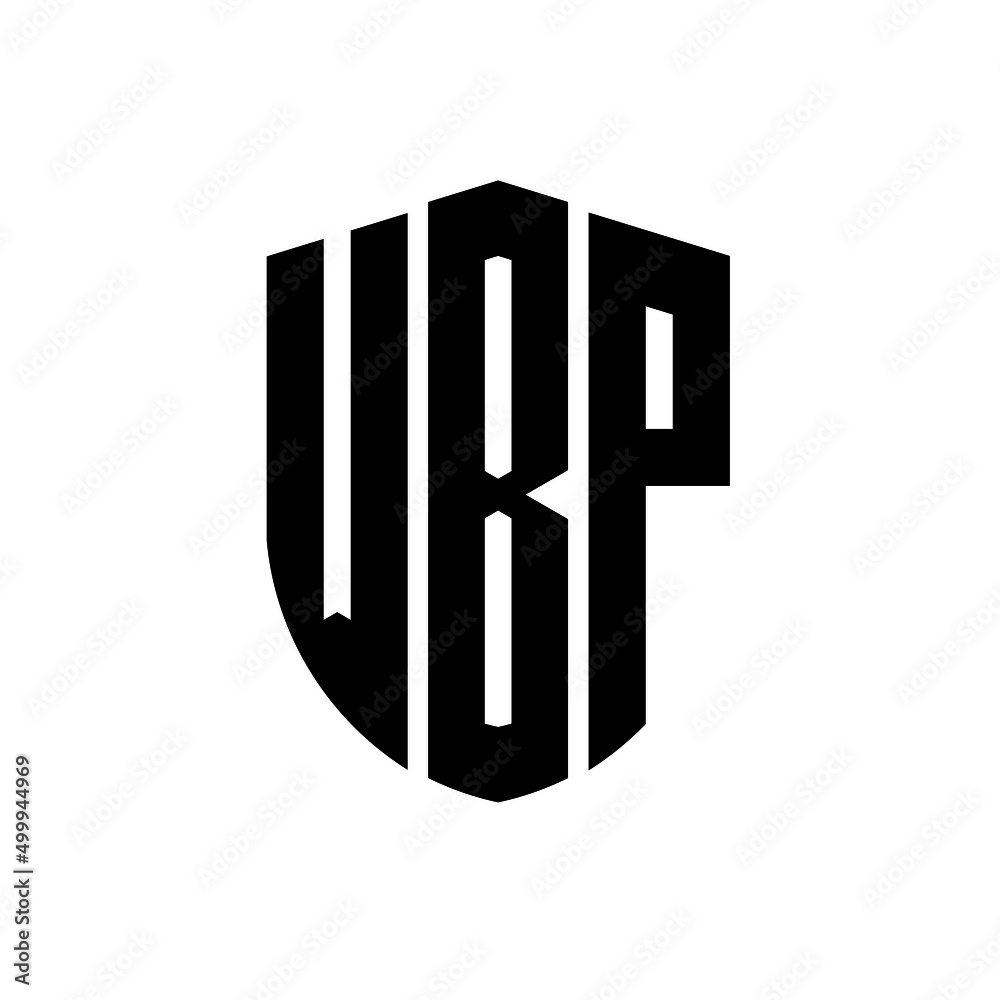 WBP letter logo design. WBP modern letter logo with black background ...