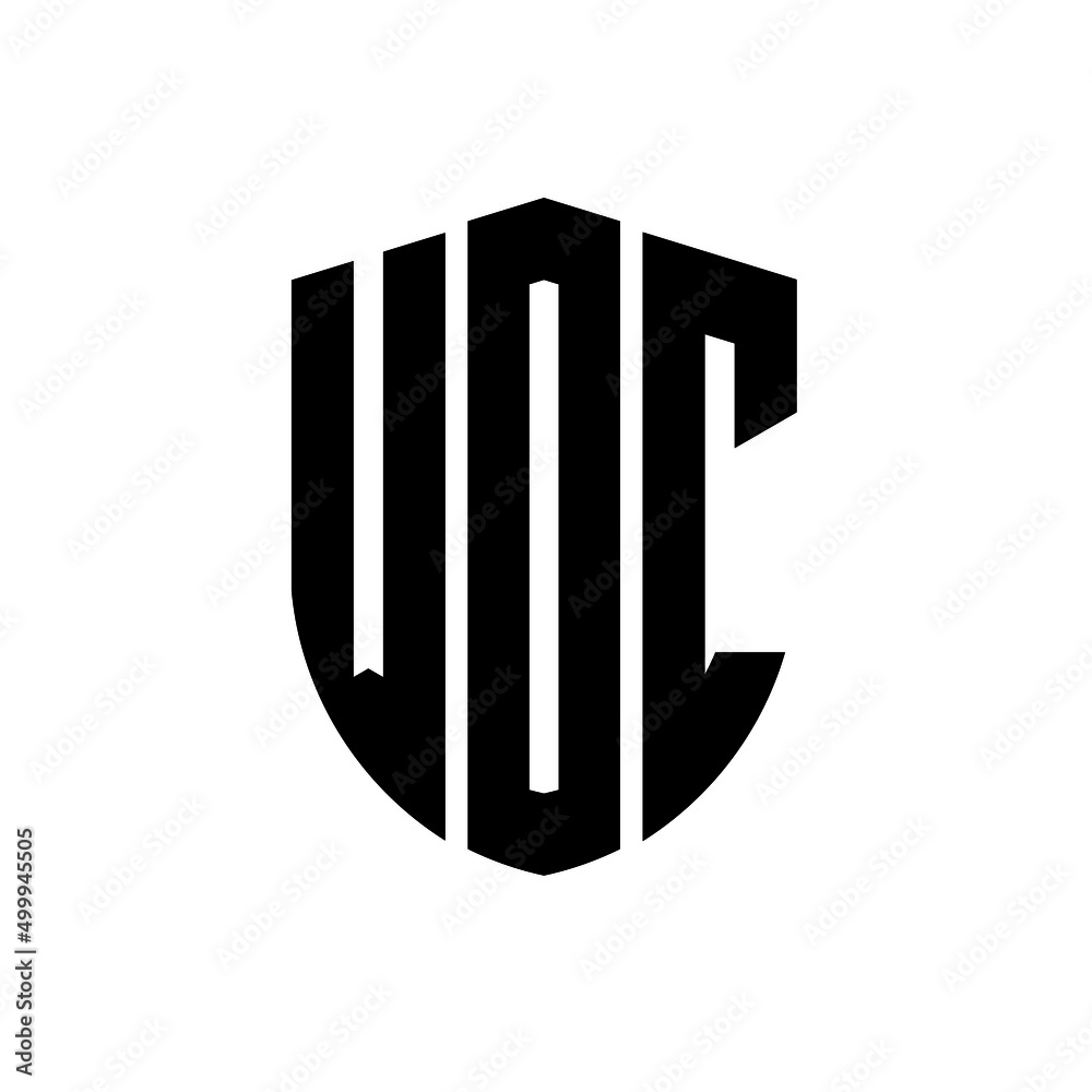 WDC letter logo design. WDC modern letter logo with black background ...