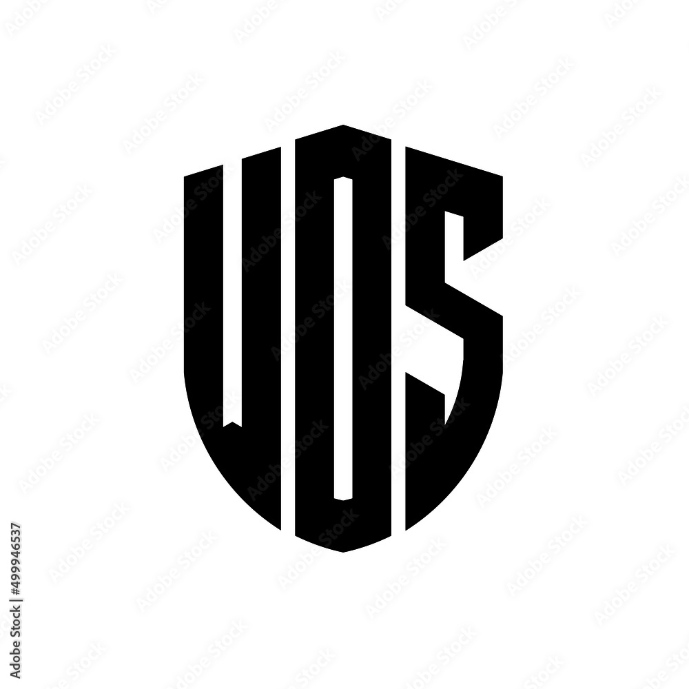 WDS letter logo design. WDS modern letter logo with black background ...
