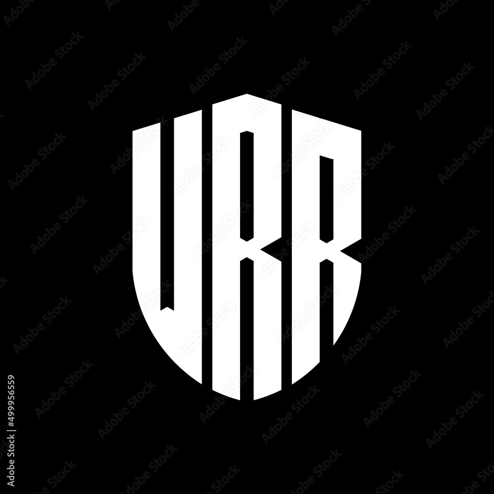 WRR letter logo design. WRR modern letter logo with black background ...