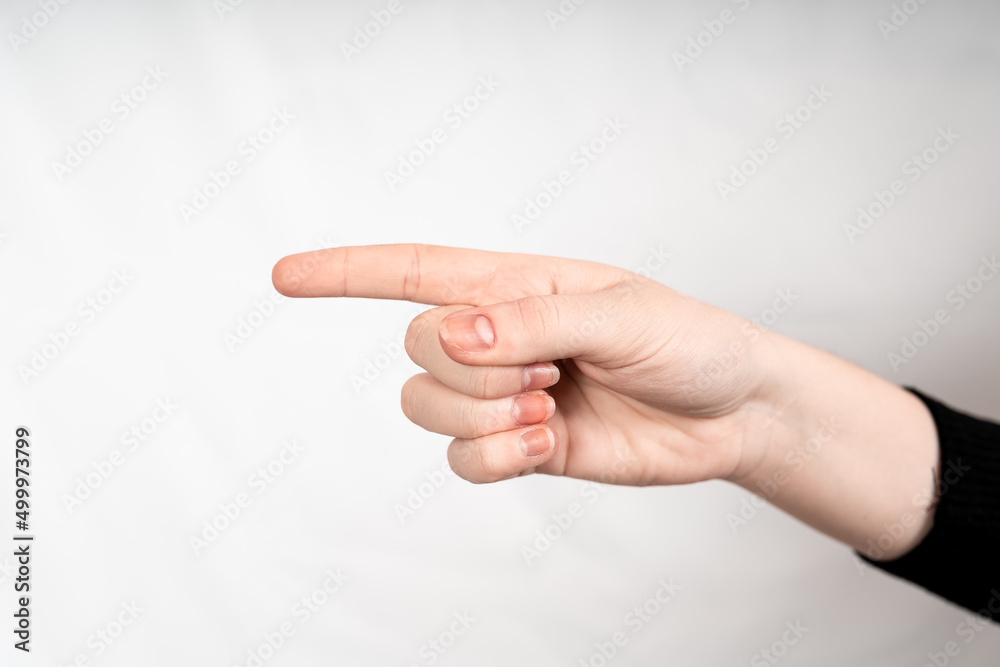 G letter , Static Hand Gestures for American Sign Language Letters,The ...