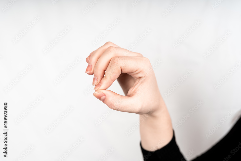 O letter , Static Hand Gestures for American Sign Language Letters,The ...
