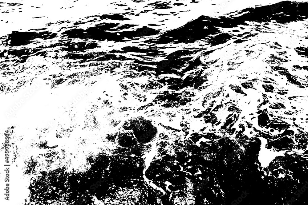 Bubble ripples of liquid shiny surface. Rippled reflect foamy abyss ...