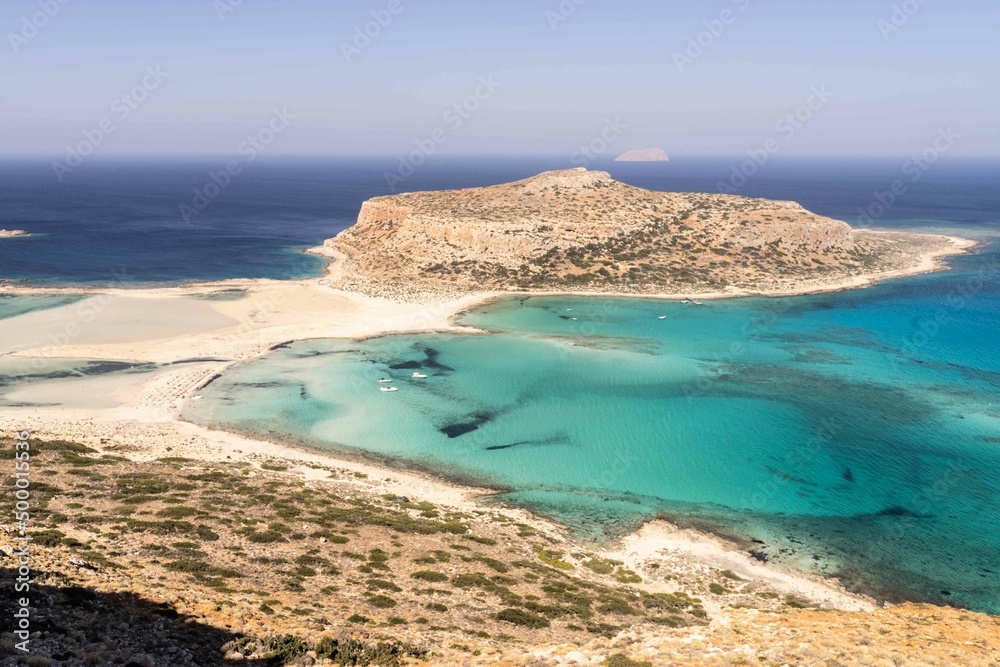 Plage paradisiaque de Balos en Crète Stock Photo | Adobe Stock