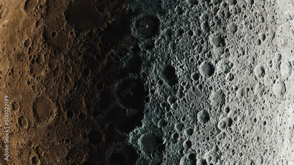 4K CGI render of the lunar surface. Elements furnished by NASA. Stock ...