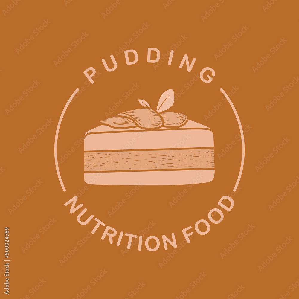 ntage pudding logo. can be used for various business and other purposes ...