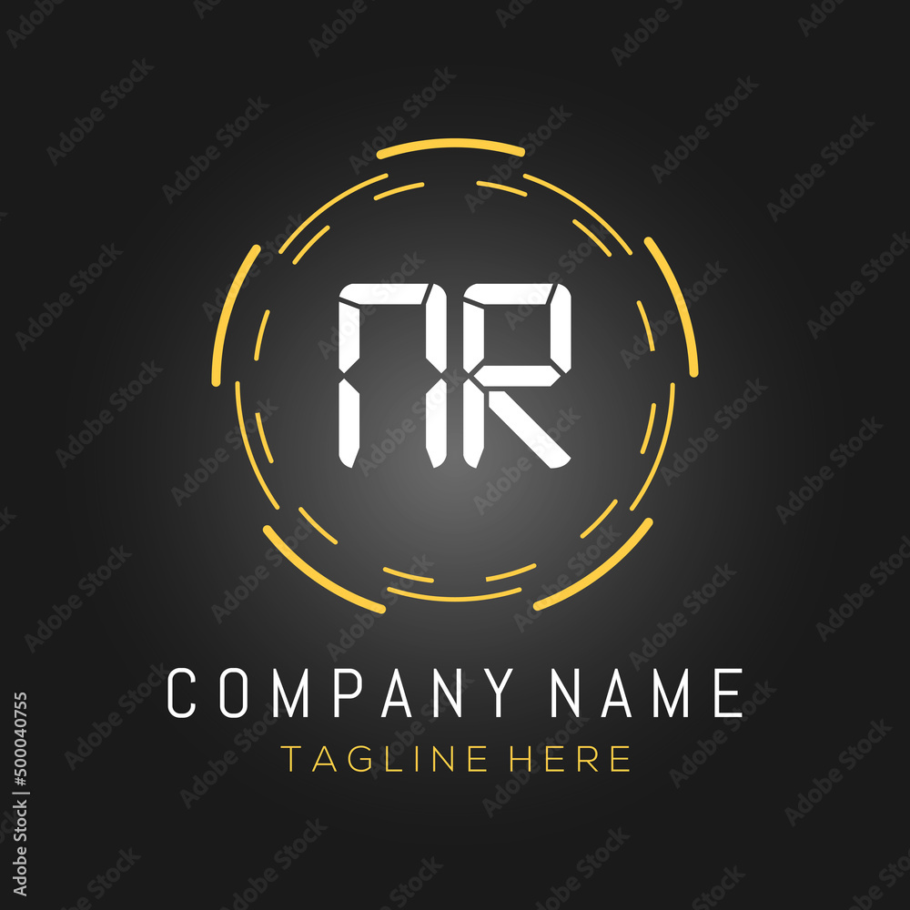 Initial AR Logo Design vector Template. AR Circle Letter Logo Design ...