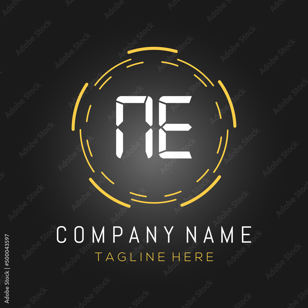 Initial AE Logo Design vector Template. AE Circle Letter Logo Design ...