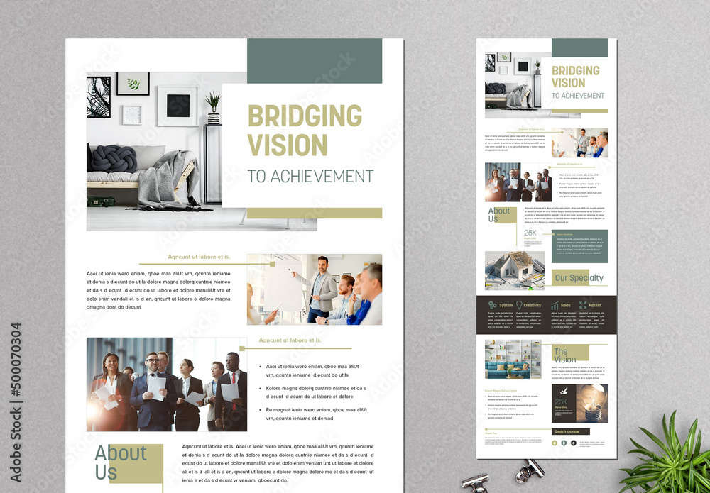 Business Email Newsletter Layout Stock Template | Adobe Stock