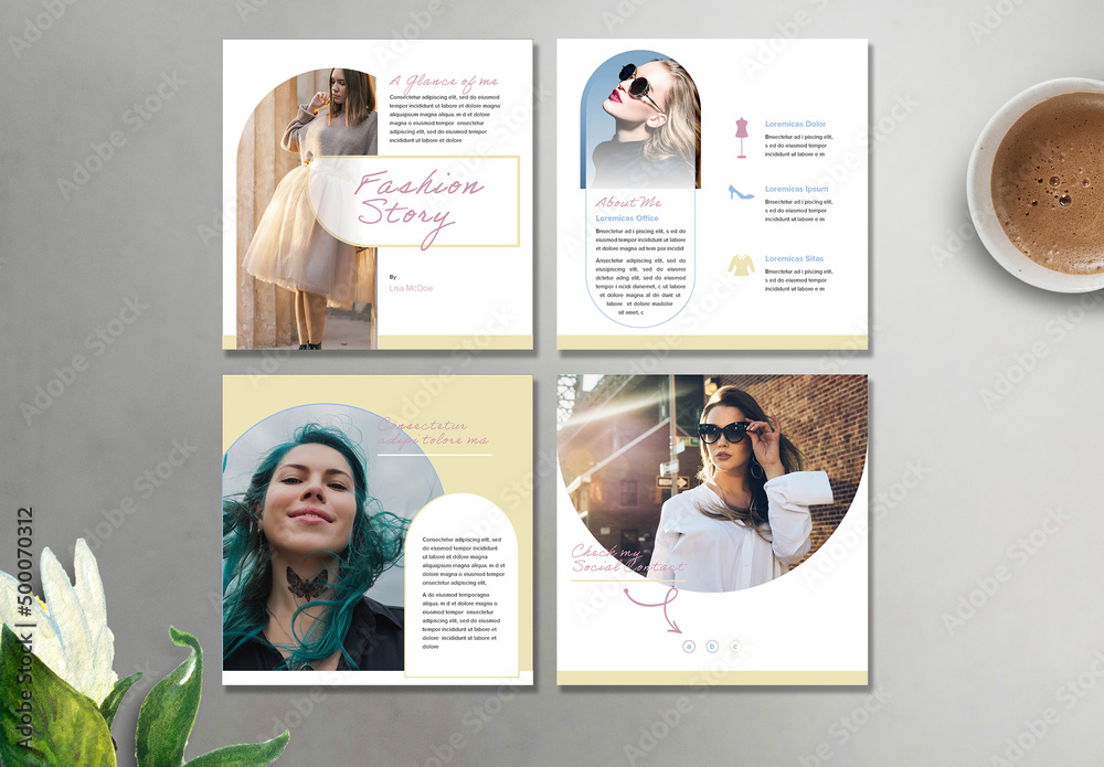 Fashion Social Media Post Stock Template | Adobe Stock