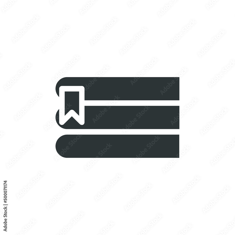 Vector sign of the book symbol is isolated on a white background. book ...