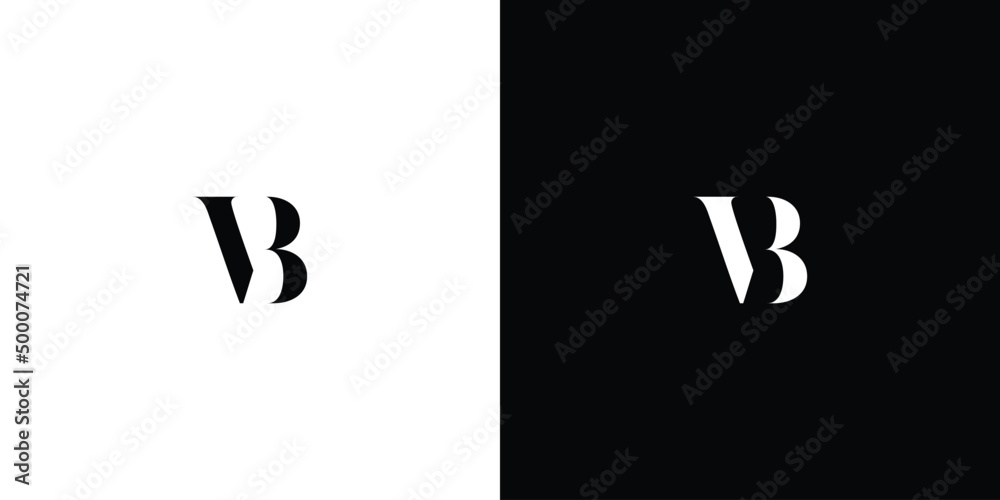 Modern and unique VB letter initial monogram logo design Stock Vector ...