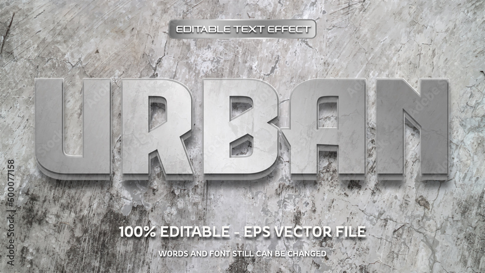 editable text effect with natural stone background Stock Vector | Adobe ...