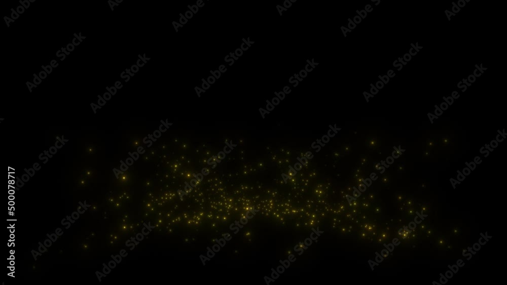 Gold golden yellow dust particle, isolated transparent background ...