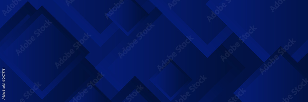 Abstract dark blue gradient vector banner. Halftone dotted minimal ...
