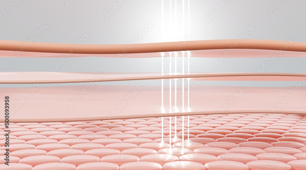 laser or serum vitamin through the skin layer for repair wrinkles and ...