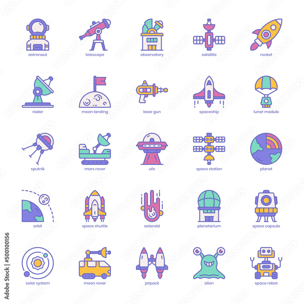 Space Traveler icon pack for your website design, logo, app, UI. Space ...