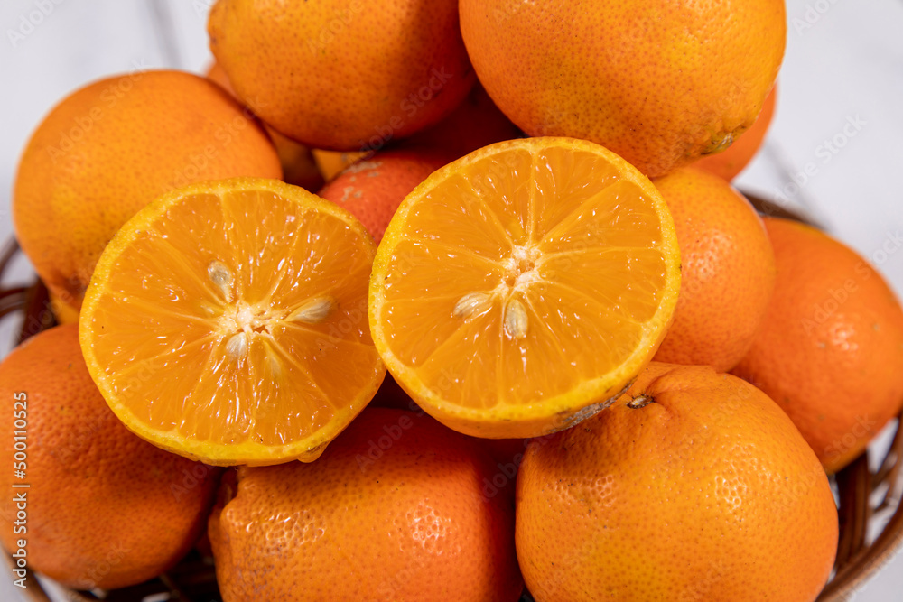 Rangpur, Citrus × limonia or Citrus reticulata × medica, sometimes ...