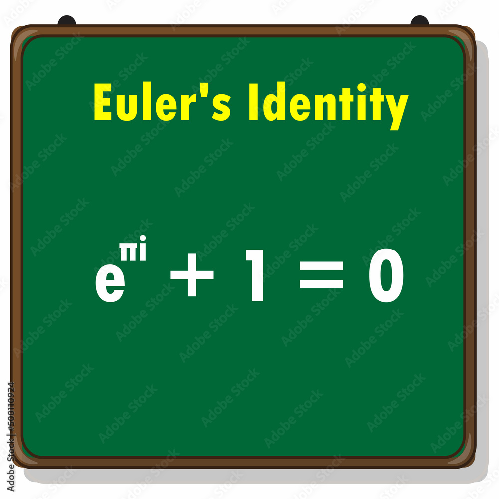 Euler's identity formula in mathematics Stock Vector | Adobe Stock Euler's identity formula in mathematics Stock Vector | Adobe Stock