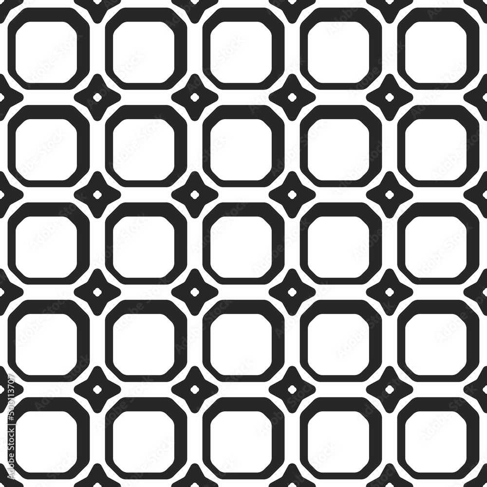 Seamless tile with cells. Vector with identical cells pattern. Simple ...
