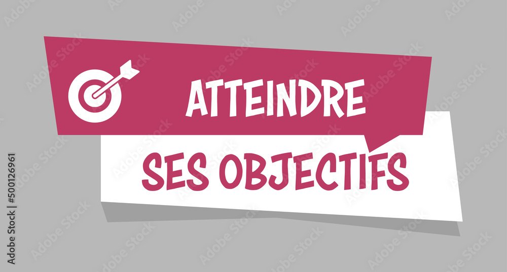 Logo atteindre ses objectifs. Stock Vector | Adobe Stock