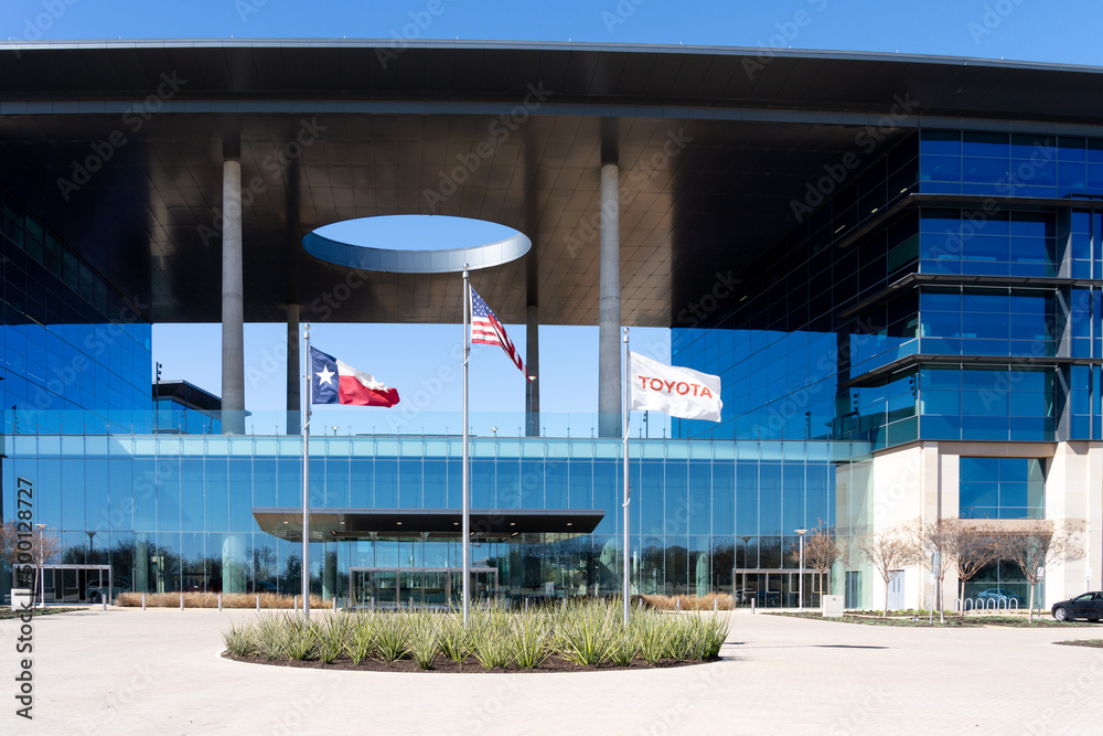 Plano, Texas,USA - March 19, 2022: The entrance to Toyota North America ...