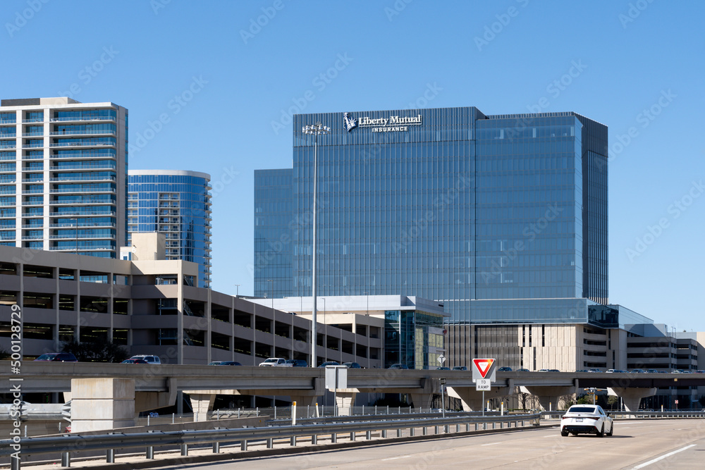 Plano, Texas, USA - March 19, 2022: Liberty Mutual’s office building in ...