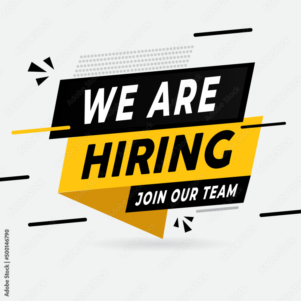 Modern design of we are hiring vector. Job vacancy design background ... Modern design of we are hiring vector. Job vacancy design background ...