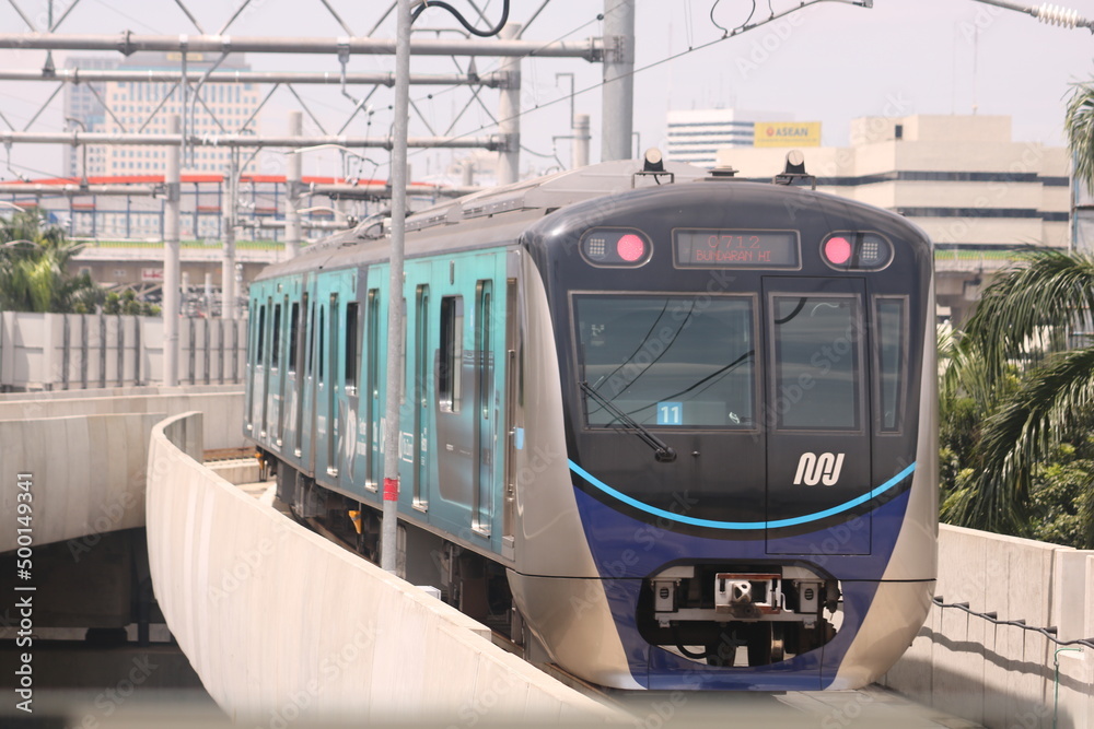 February 11, 2020, Jakarta, Indonesia: The Jakarta Mass Rapid Transit ...