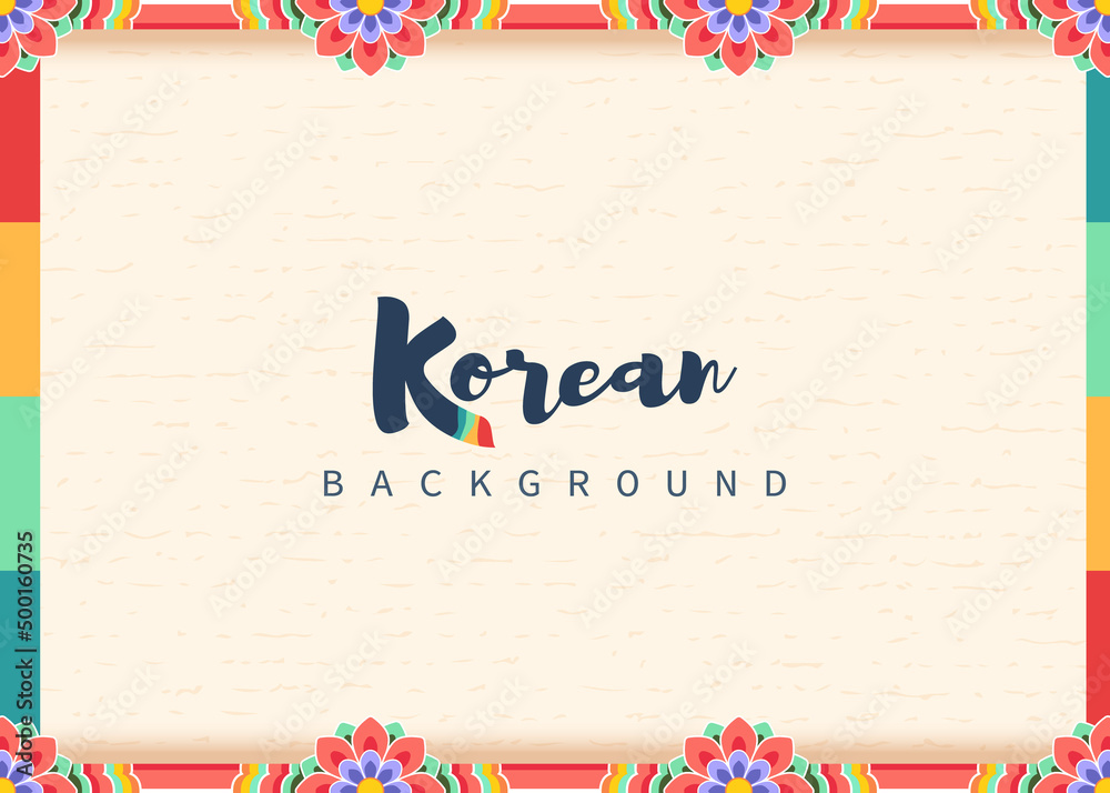 Vector of traditional Korean background Stock Vector | Adobe Stock