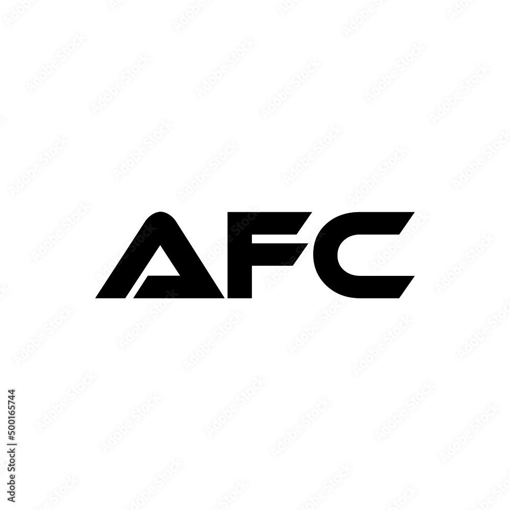 AFC letter logo design with white background in illustrator, vector ...