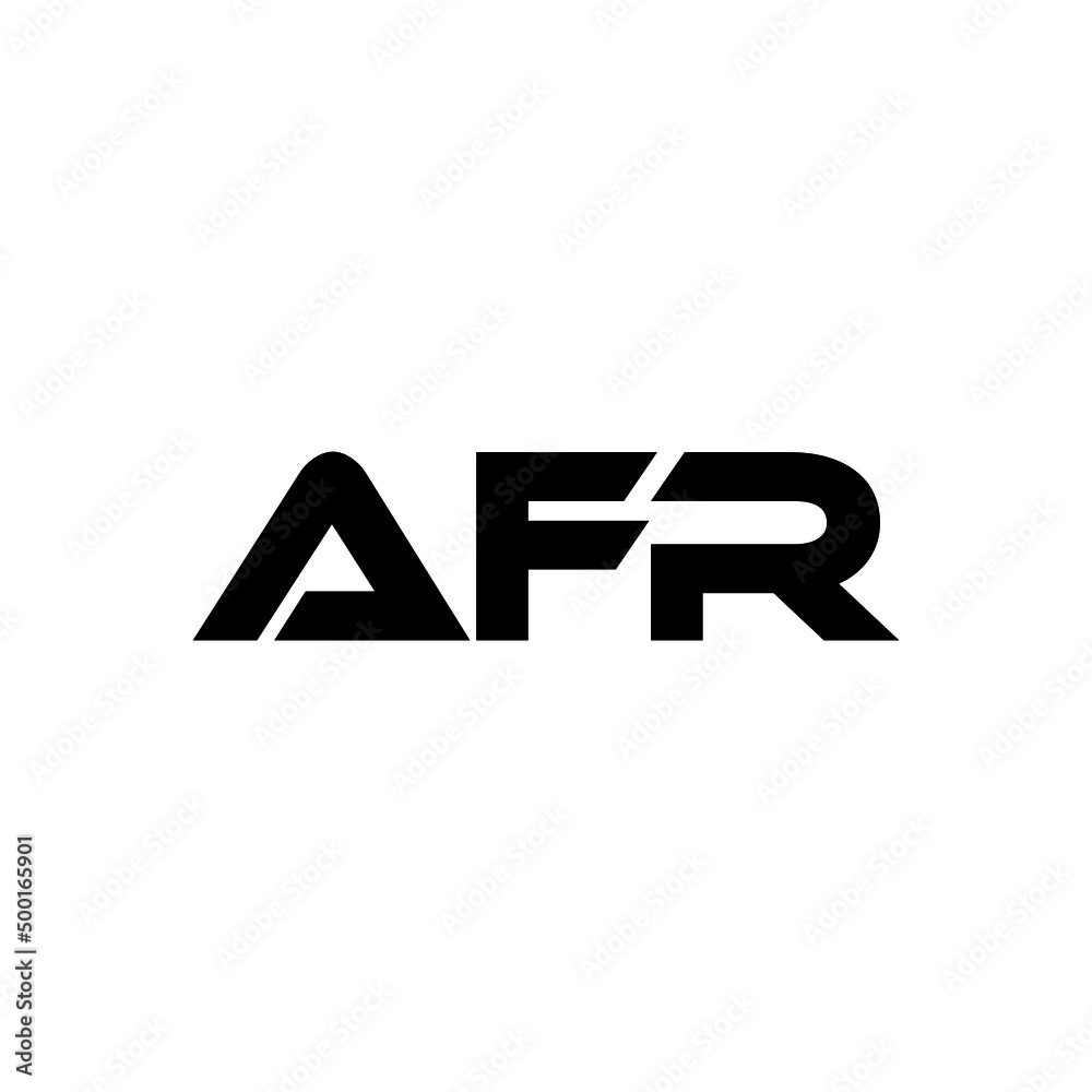 AFR letter logo design with white background in illustrator, vector ...