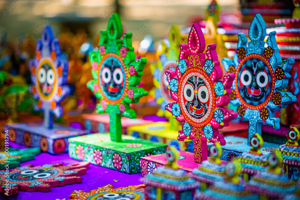 Lord Jagannath (a form of Krishna) handcrafted home decor items. The ...