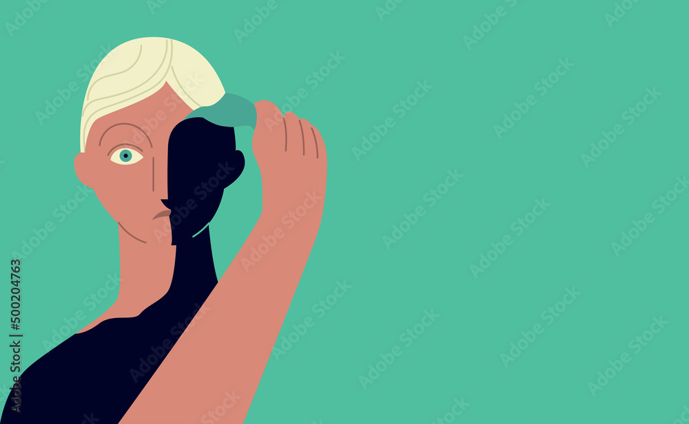 Psychological problem poster design. Fear of your inner monsters and ...