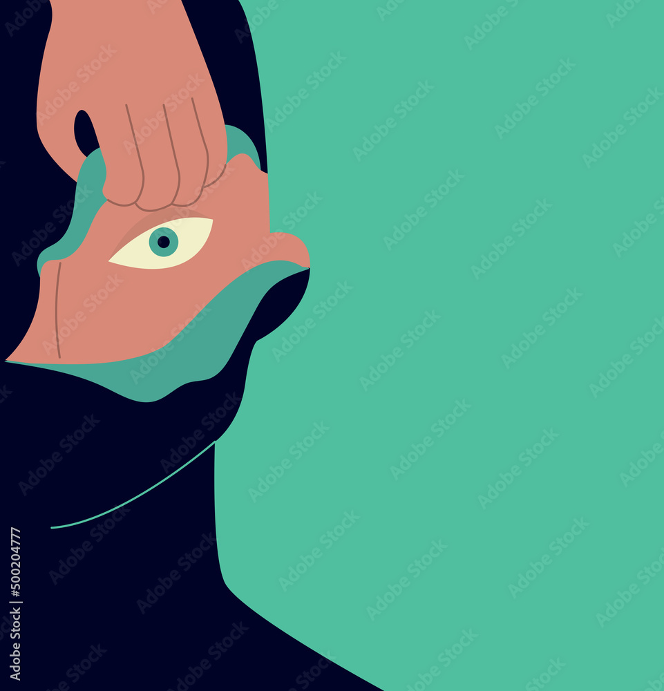 Psychological problem poster design. Fear of your inner monsters and ...