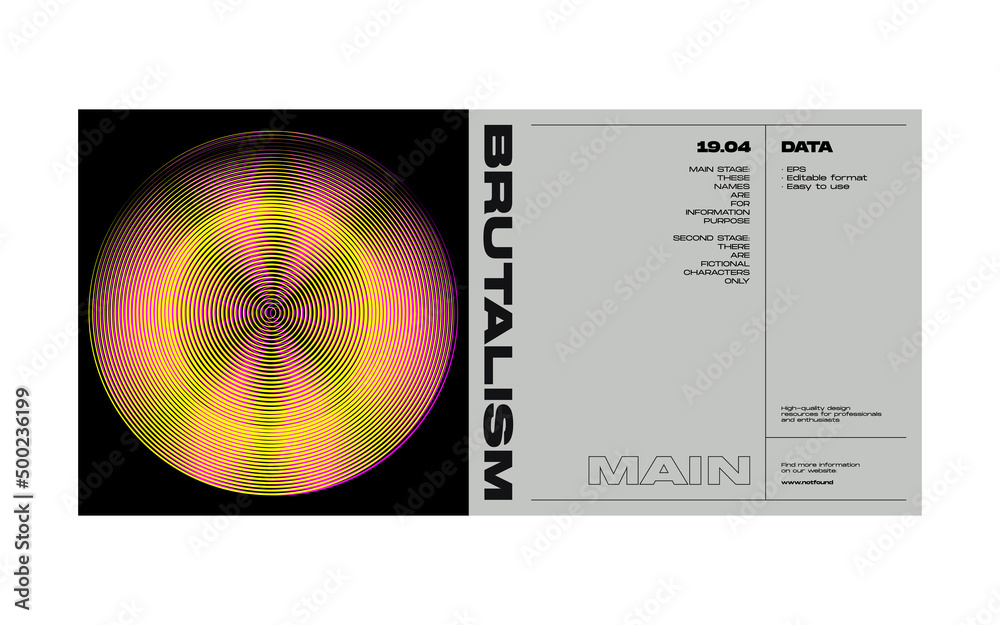 Brutalist Poster Design Graphics Made With Helvetica Typography ...