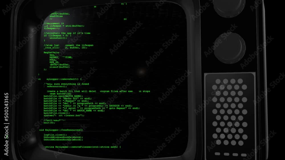 4k Loop Animation Of Computer Screen Showing App Design Interface Working Terminal User