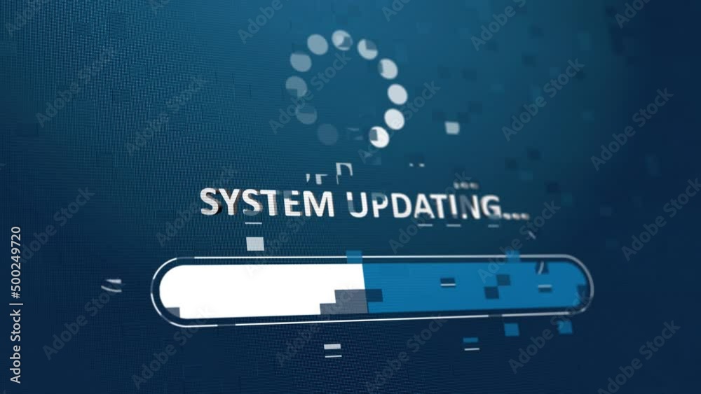 Checking For Updates Looping Message Loop Animation Background System Updating Progress