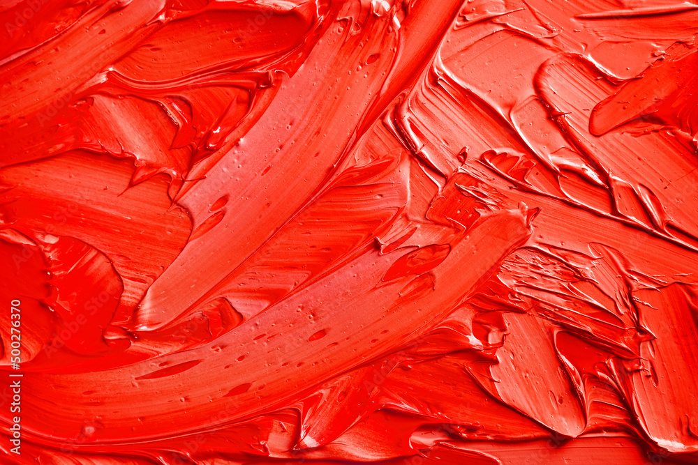 Red paint texture. Red lipstick background. Top view Stock Photo ...