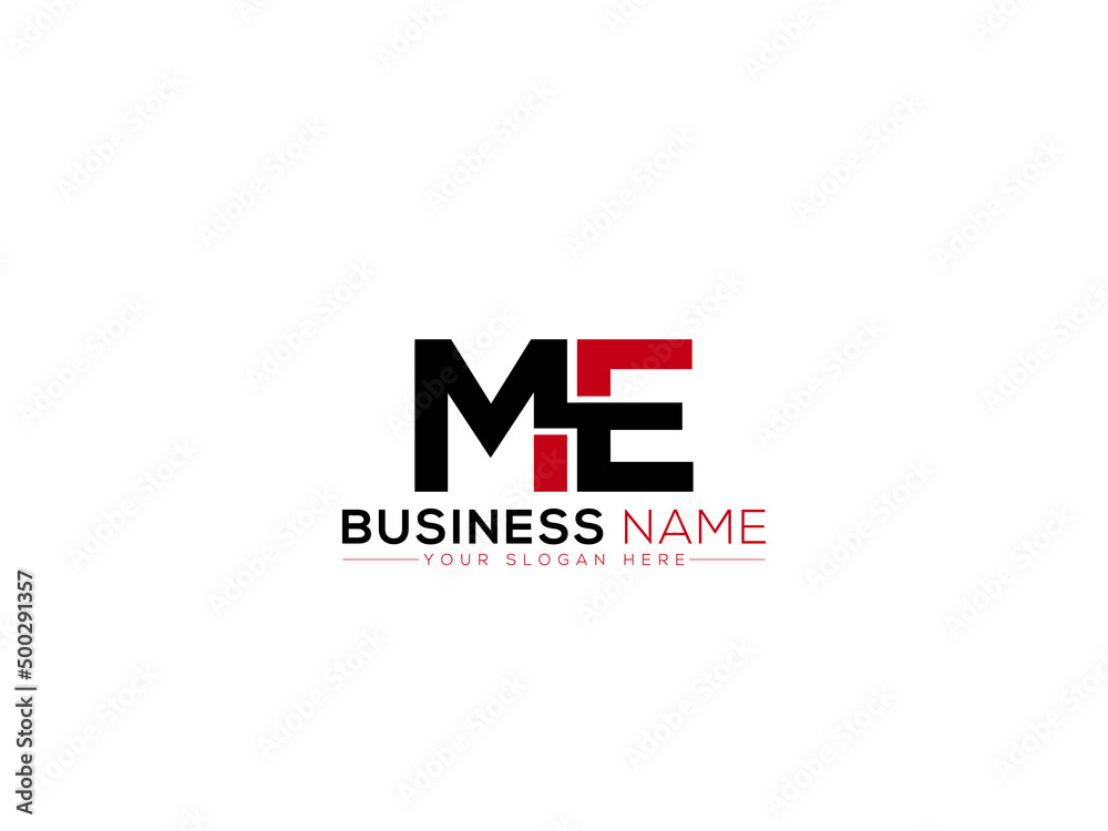 Modern ME Logo Image, Creative Me em Logo Letter Vector Icon Design For ...