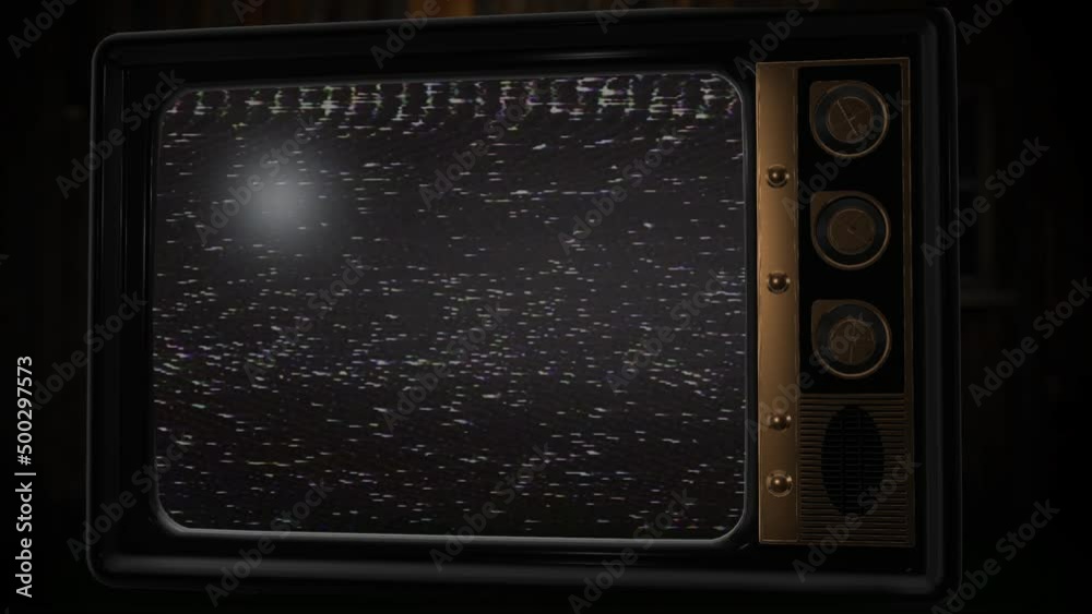 Old retro CCTV Monitors With Static Change To Green Screen Animation ...